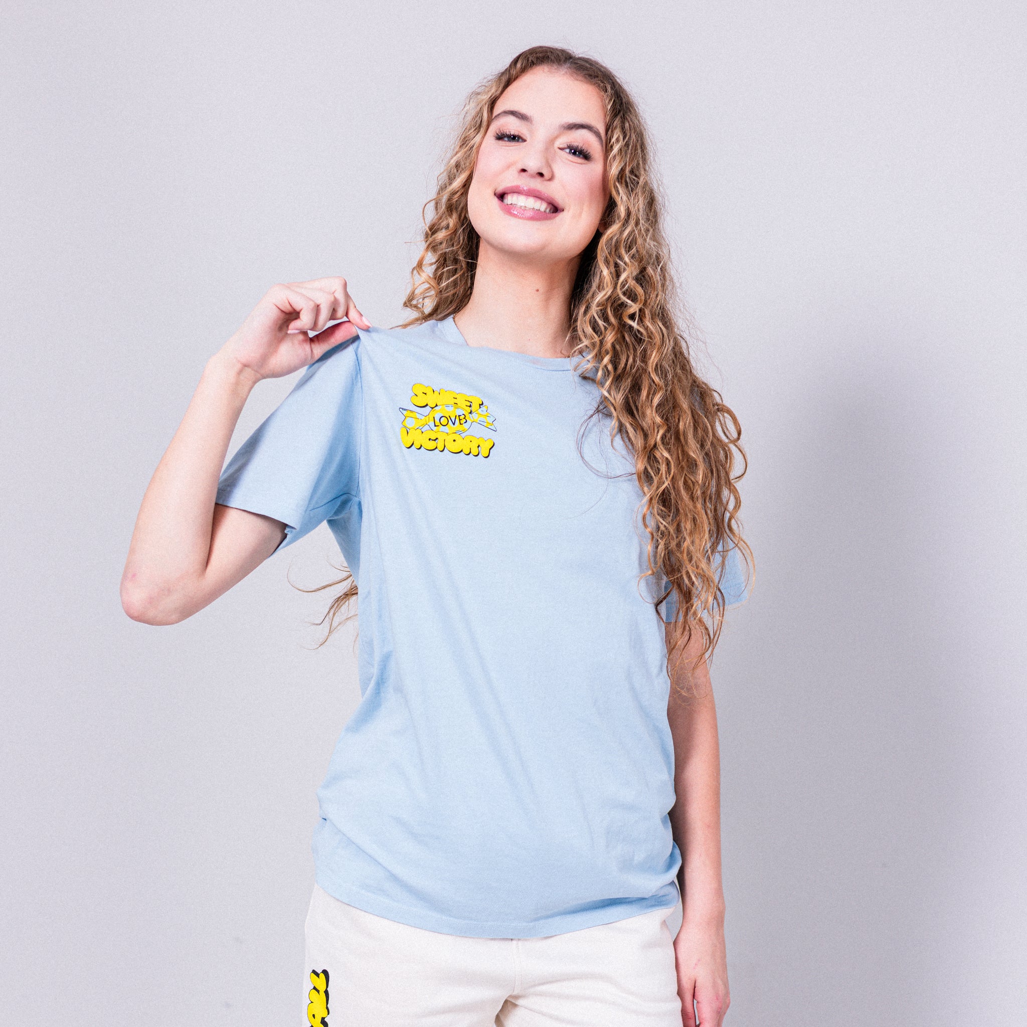 LOVB Sweet Victory Powder Blue T-Shirt – Shop.LOVB.com